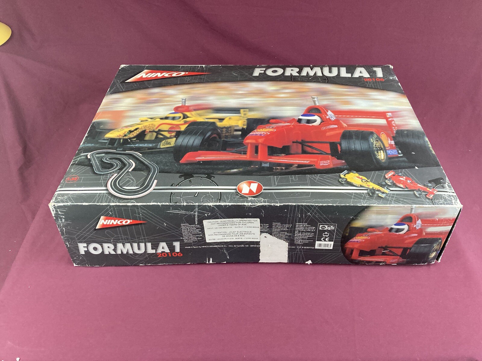 Ninco Formula 1 #20106 1/32 Scale Slot Car Track Set System - with 2 ...