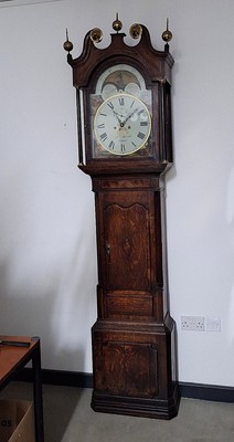 Early 1800s Longcase with Moon Phase dial by James Sherratt, Stone ...