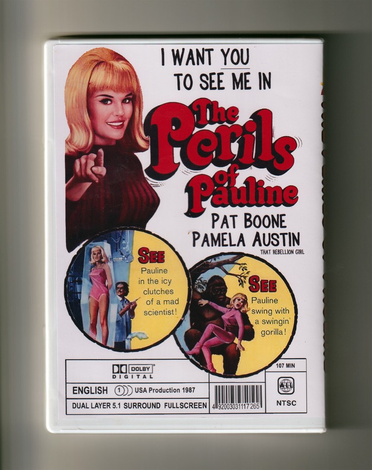 PERILS OF PAULINE (1967) Pat Boone/Pamela Austin Screwball Psychotronic Comedy | eBay