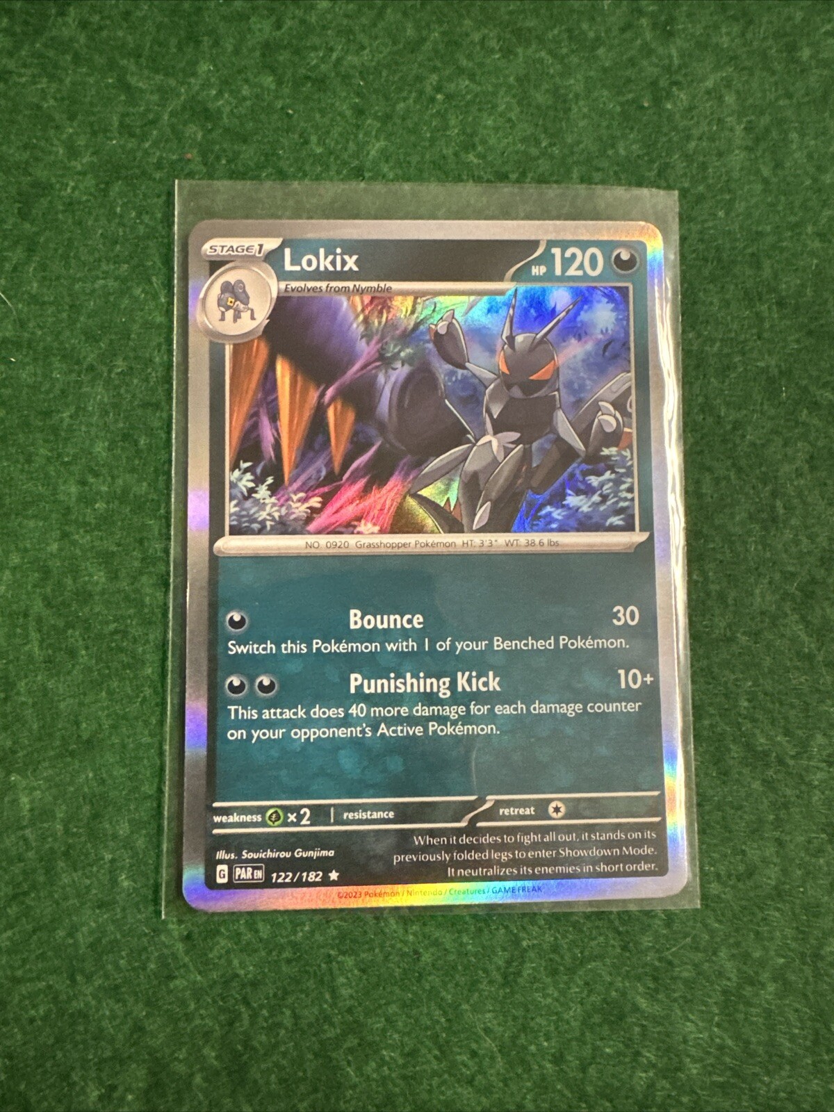 Lokix - 122/182 Paradox Rift Reverse Holo Rare Pokemon - NM/MINT | eBay