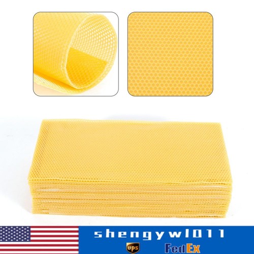 30 Packs Honeycomb Wax Frames for Beekeeping Foundation Beehive Waxing ...