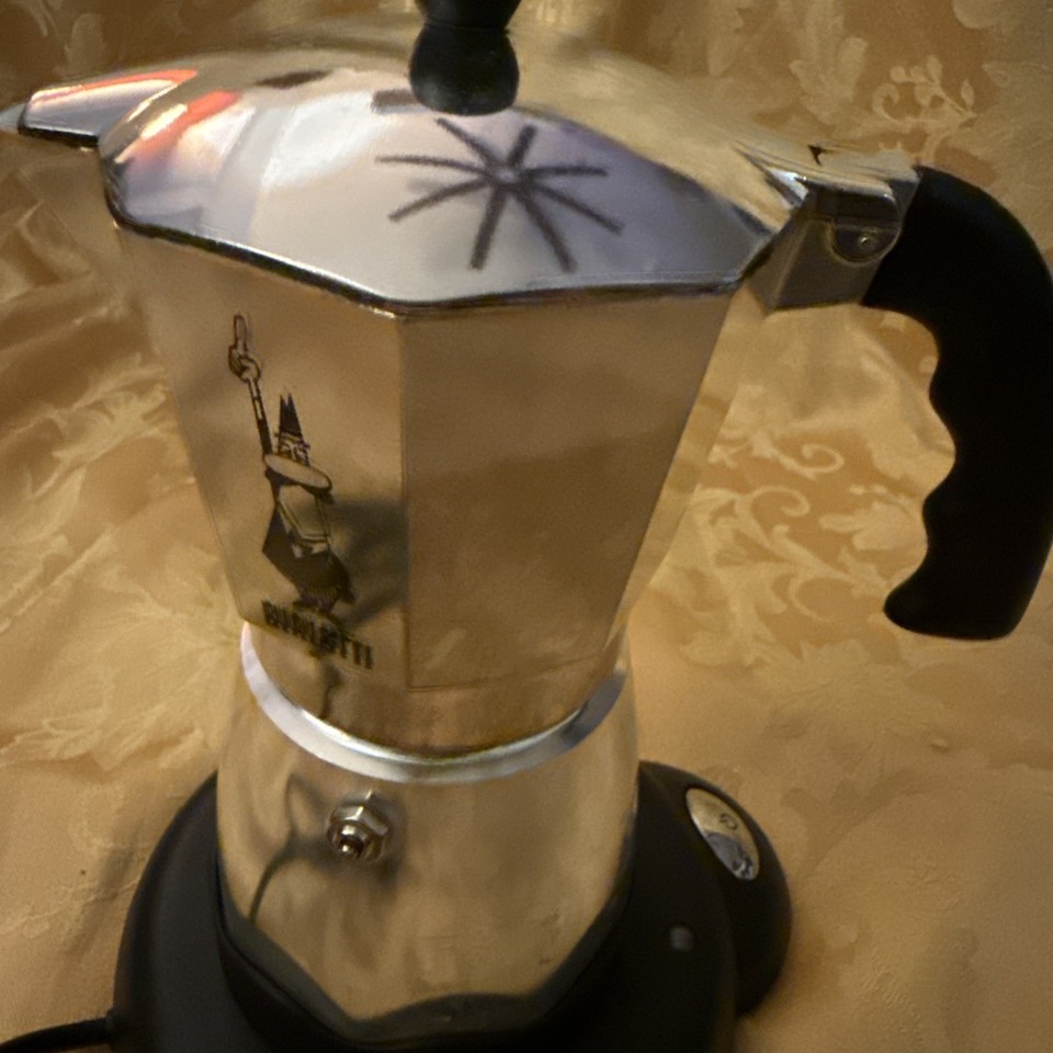 Bialetti Easy Caffe Electric Espresso Maker w/ Power Base Coffee Cafe ...