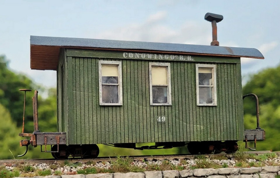 PASSENGER CAR On30 Model Railroad Rolling Stock Unpainted Laser Wood ...