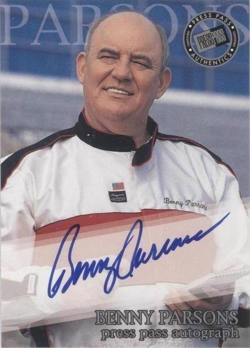 2001 Press Pass - Vertical Autographs Benny Parsons (AU) for sale ...