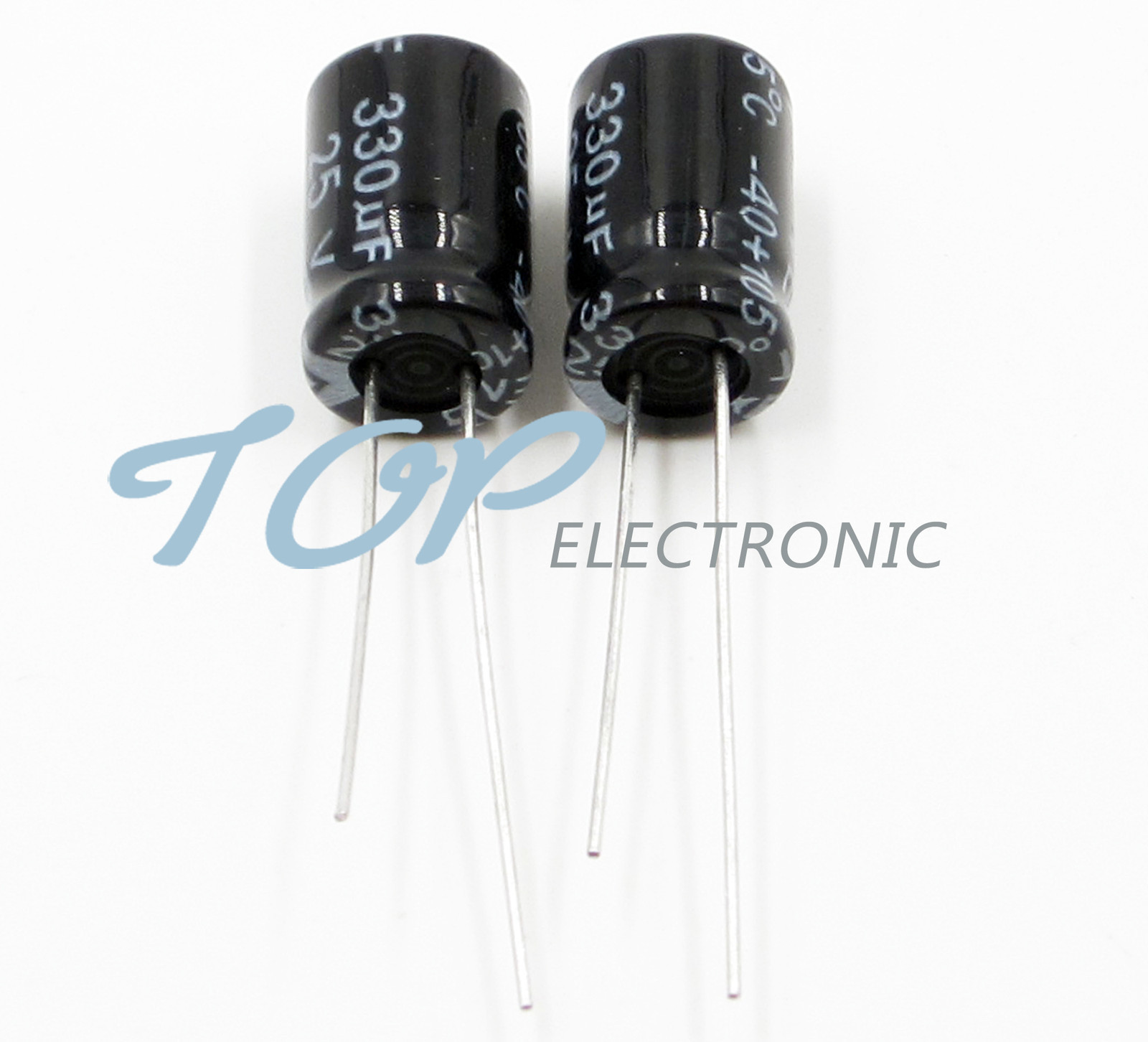 50PCS 330uF 25V 105C 8mm*12mm Radial Electrolytic Capacitors | eBay
