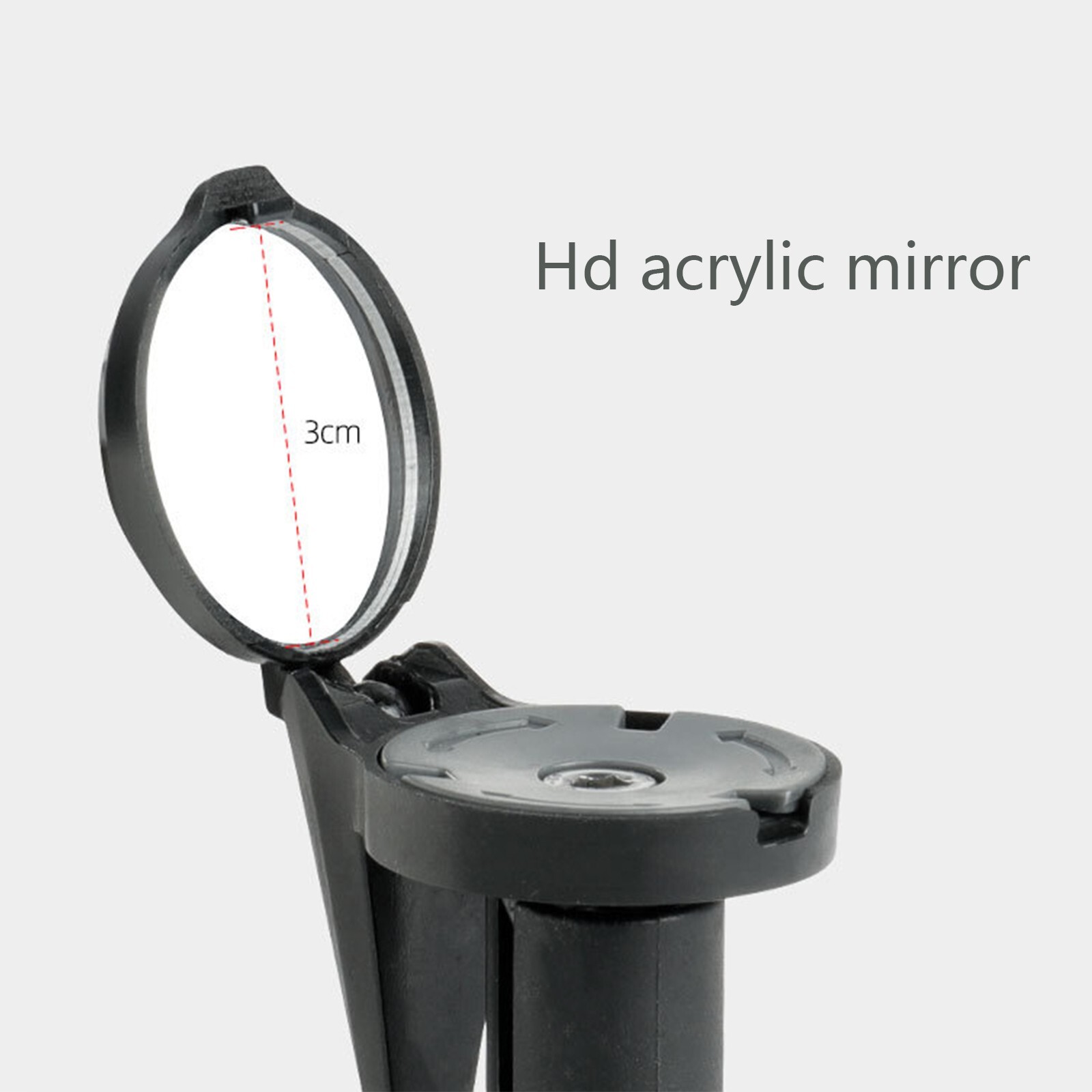Mini Rear View Mirror for Bikes Foldable and 360 Degree Rotatable Bike ...