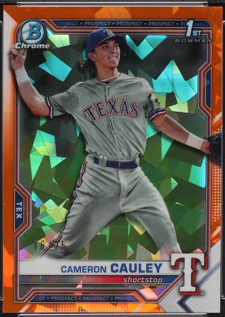 2021 Bowman Chrome Draft Sapphire Edition - Cameron Cauley #BDC-192 ...