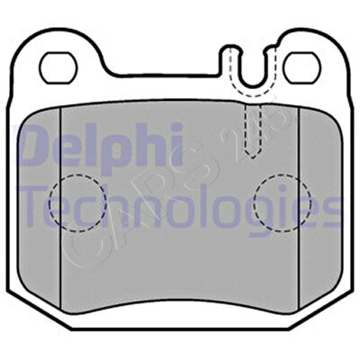 DELPHI Disc Brake Pad Set For MERCEDES W163 98-05 1634200720 | eBay