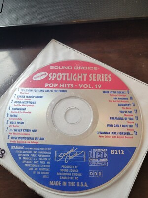 SC8212 POP HITS SOUND CHOICE KARAOKE CDG LOT 01 | eBay