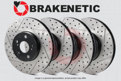 [FRONT + REAR] PREMIUM Drilled Slotted Brake Rotors SRT8 w/BREMBO ...