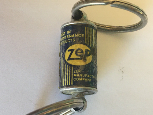 Vintage Zep Can Motor Oil Grease Degreaser Keychain, Key Ring Accessory ...