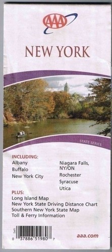 NEW YORK AAA Roadmap New York 1963 | eBay