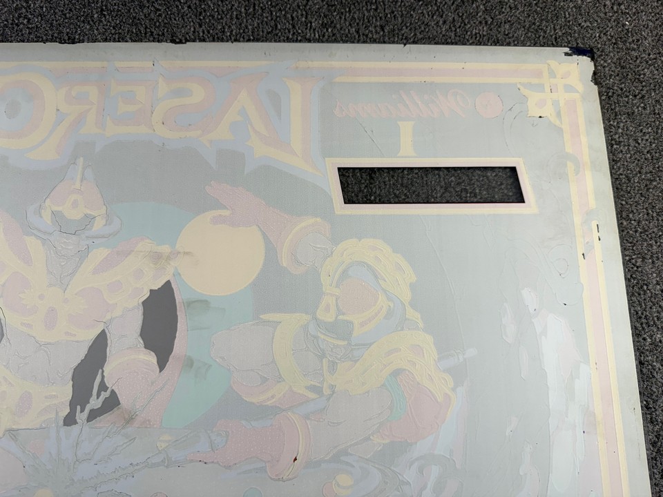 Williams Laser Cue Pinball Machine Game Backglass ORIGINAL | eBay