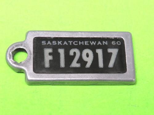 1960 Saskatchewan CWA Keychain License Plate Tag–War Amps of Canada ...