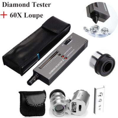 Jeweler Diamond Tool Kit : Portable Diamond Tester - 60X Illuminated ...