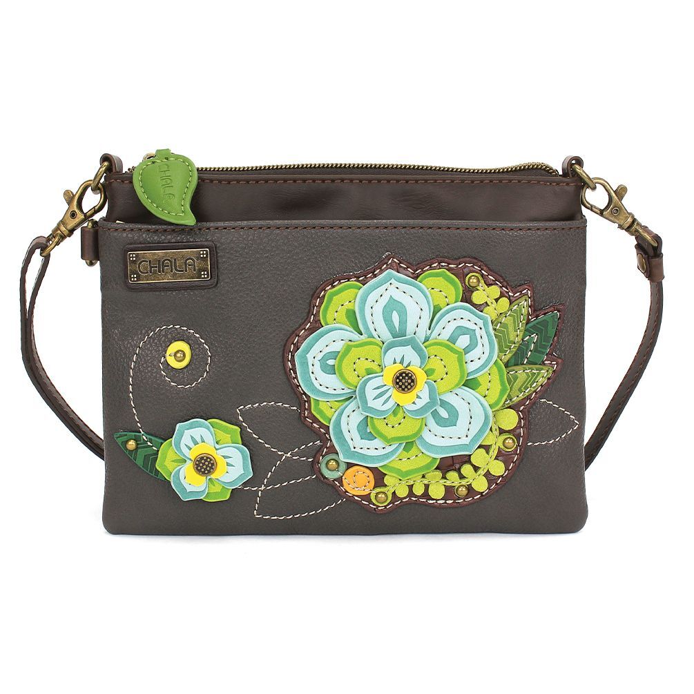 Chala Mini Crossbody Flower Theme Convertible Straps Handbag Purse ...