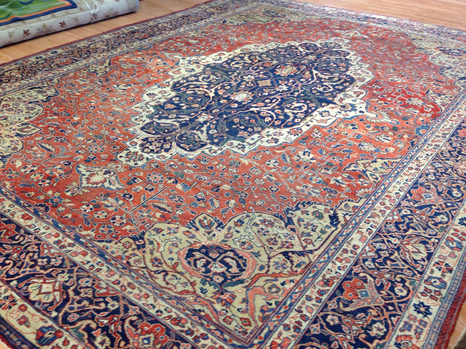 Fantastic Floral - 1890s Antique Oriental Rug - Handmade Carpet - 10 x ...
