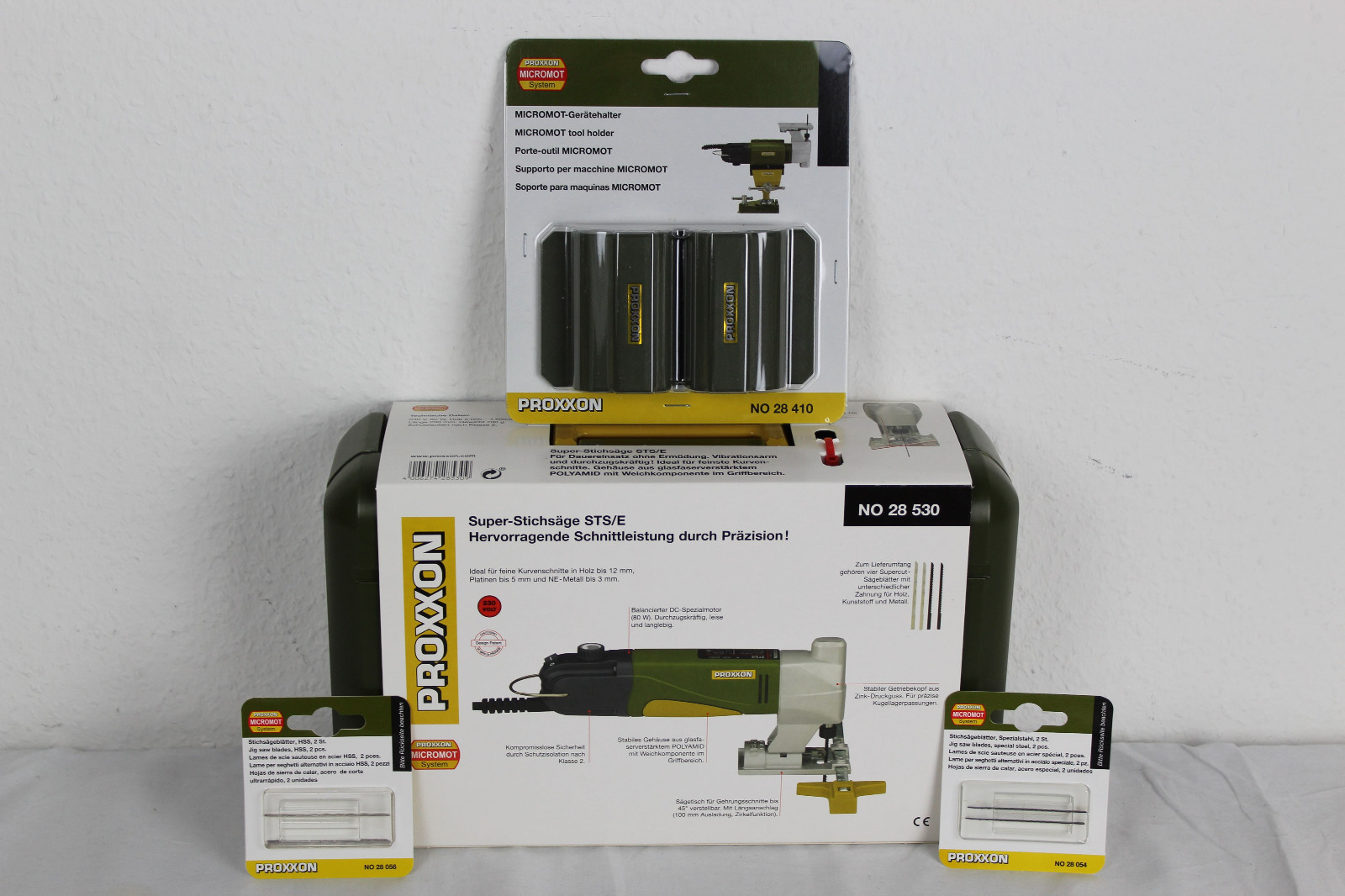 Proxxon Set 28530 Super-Stichsäge STS/E mit optionalem Zubehör+28054 ...