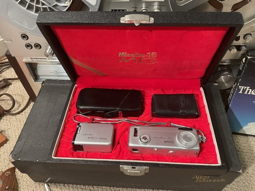 Minolta - 16 MG-S Mini Spy Camera with Case and Accessories **NICE** | eBay