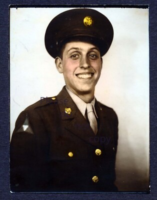 WWII Colored Photo, Smiling Soldier, Chemical Corps, III Armored Corp ...