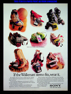Sony Walkman Portable Cassette Player Radio 1988 Print Magazine Ad ...