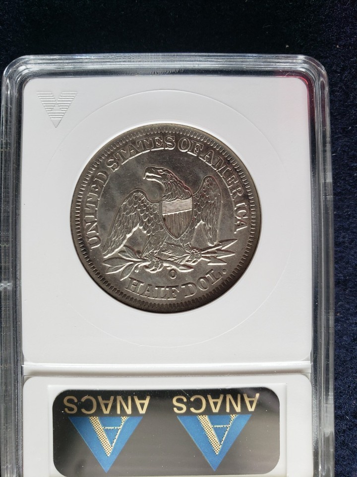 1855 O Seated Liberty Half Dollar 50c High Grade Cleaned Coin AU | eBay