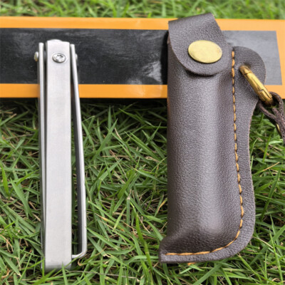 Silver Camping Folding Knives Portable Outdoor Everyday Carry Pocket ...