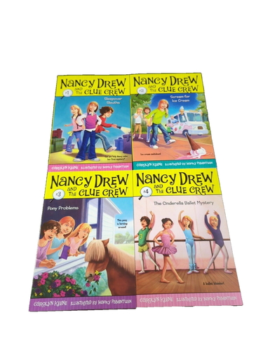 Nancy Drew and The Clue Crew #1 - #4 Paperback Children's Book Lot ...