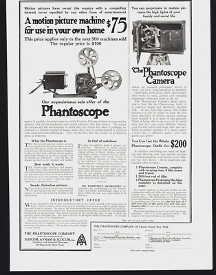 1926 PHANTOSCOPE CAMERA MOTION PICTURE MACHINE VINTAGE MAGAZINE PRINT ...