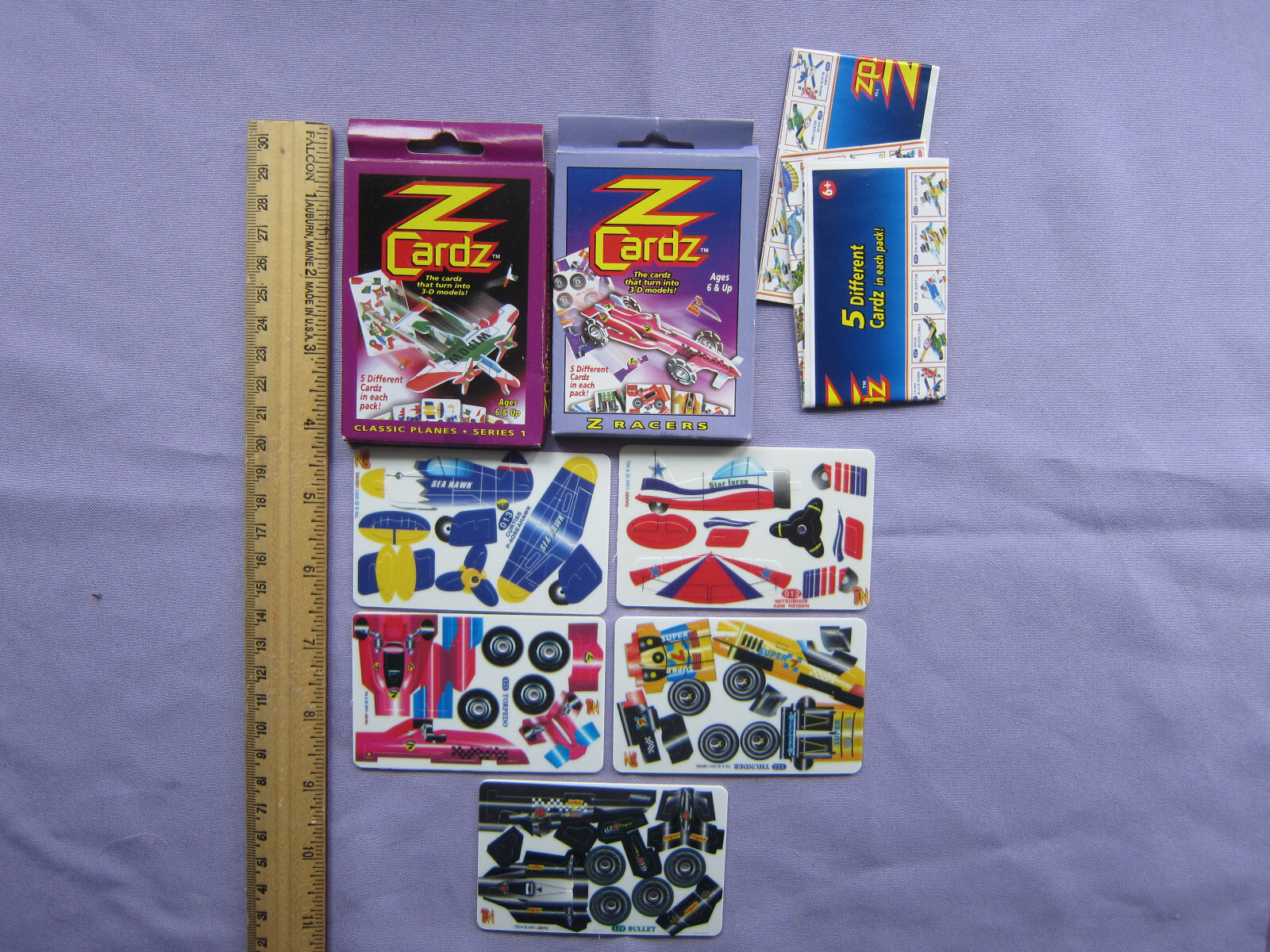 Original Z Cardz Micro Models Planes, Racers, boxes 3D Models, Inserts ...
