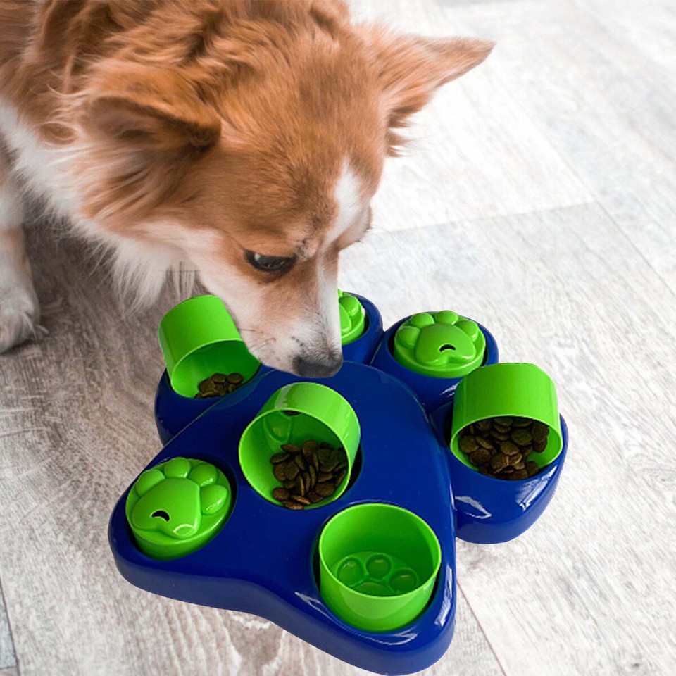 Dog Puzzle Interactive Activity Toy Treat Dispenser Slow Feeding IQ ...