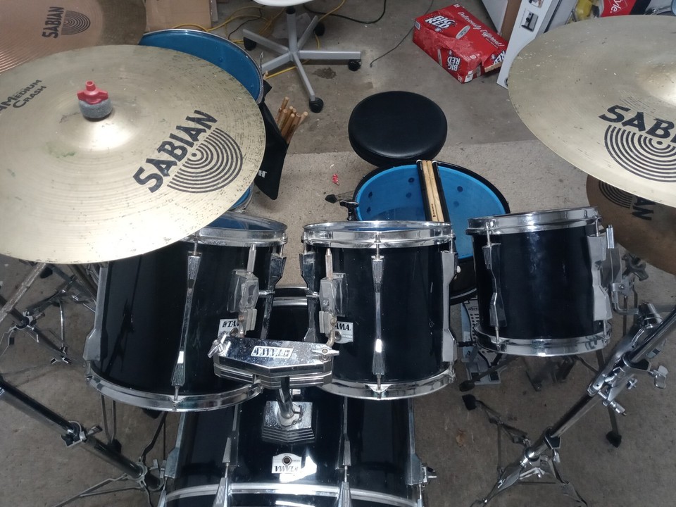 used complete drum sets with cymbals | eBay