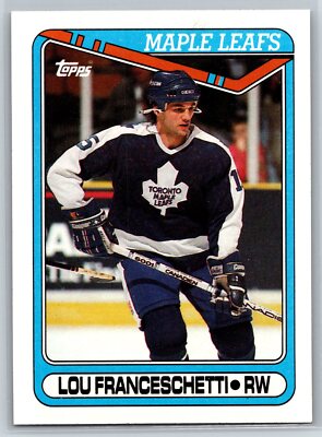 1990-91 Topps Lou Franceschetti Rookie Toronto Maple Leafs RC #303 | eBay
