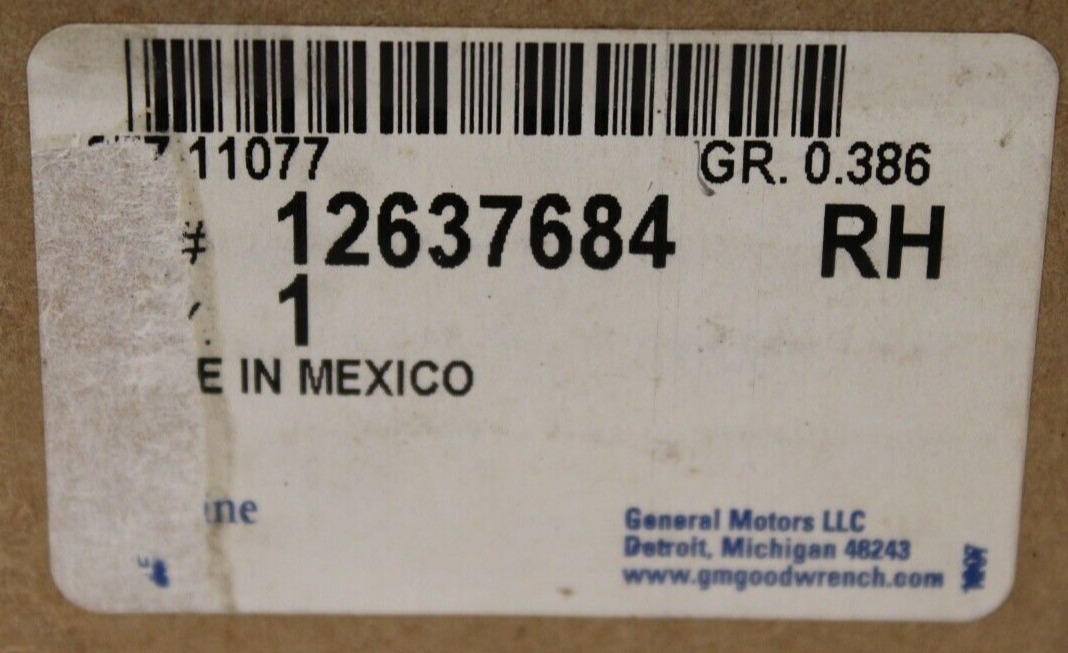 GM 2009-2020 V8 Valve Cover (Right Side) Part# 12637684 Casting ...
