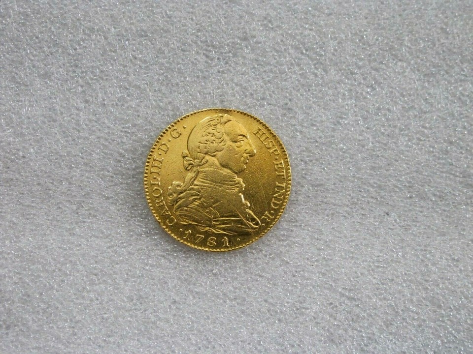 1781 MADRID 4 ESCUDOS CHARLES III SPANISH GOLD COIN DOUBLOON XF | eBay