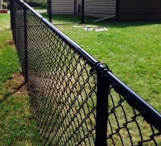 Chain link 15m long x 1200mm high chain wire Mesh Fence PVC Dog Pen ...
