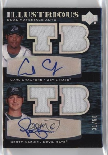2007 Upper Deck Black - Illustrious Dual Materials Autographs Carl ...