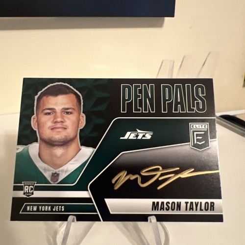 2025 Donruss Elite Mason Taylor Pen Pals GOLD Rookie On Card Auto FOTL ...