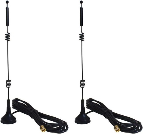 Dual Band Long Range Wifi Antenna (2-Pack), 9Dbi 2.4GHZ 5GHZ 5.8GHZ RP ...