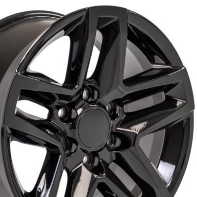 18 in Black 5911 Rims SET (4) Fits Chevy Suburban Tahoe Silverado Z71 ...