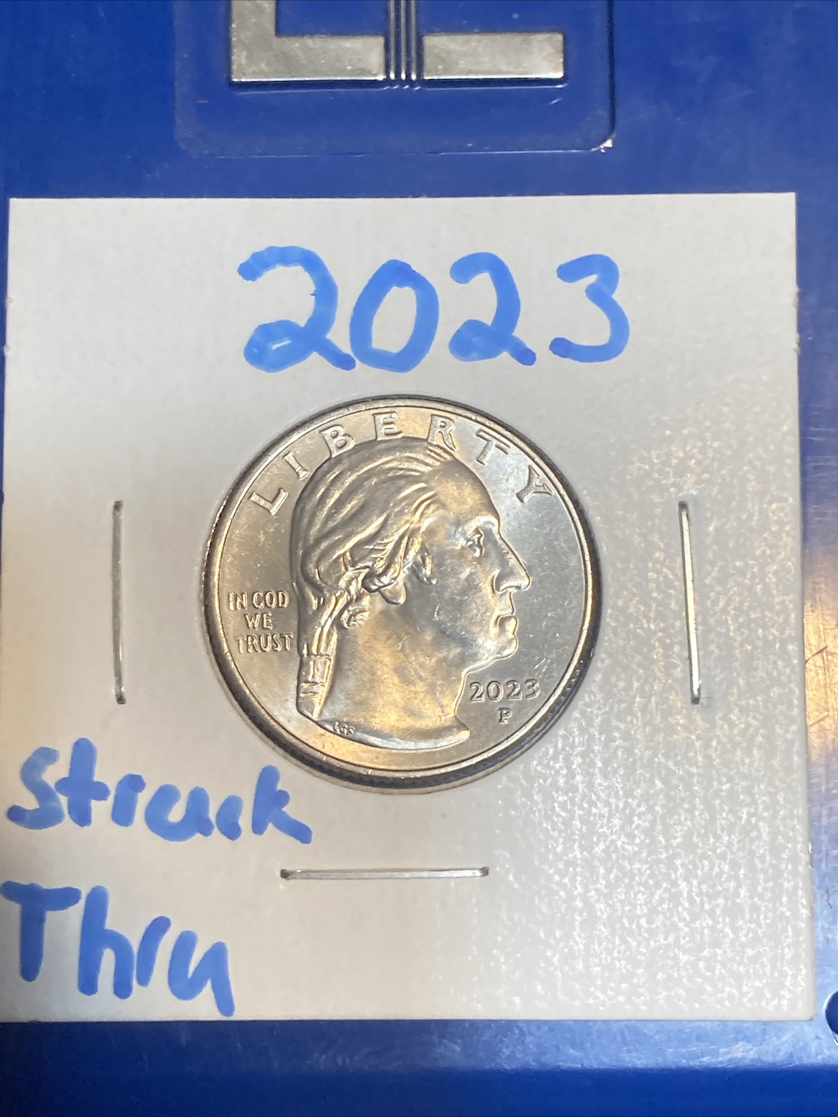 2023 25C Edith Kanakaole Quarter Error Struck Thru Reverse Face To Face ...