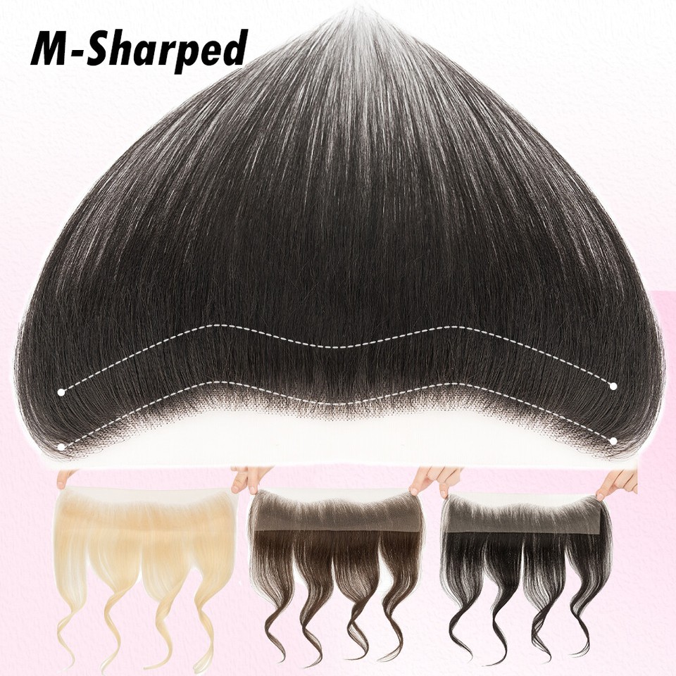 Full Lace Patches Women Frontal Hairline Virgin Human Hair Piece Topper ...
