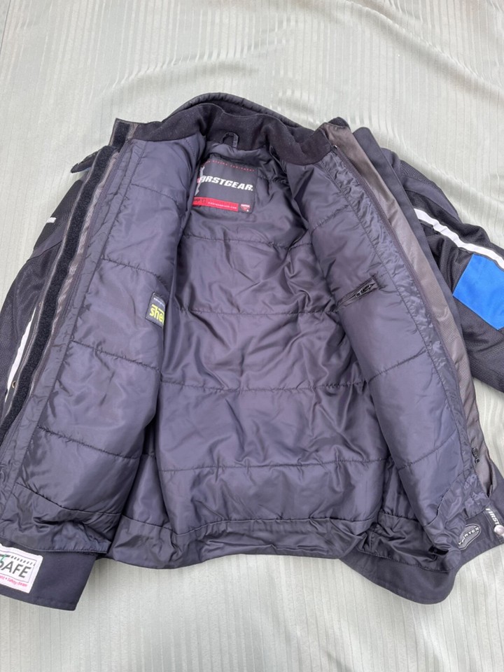 First Gear Kilimanjaro Air Blue/Black Hypertex Sz Medium Jacket w ...