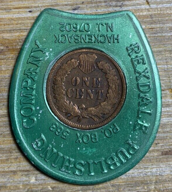 1899 Encased Coin Token Lucky Charm Green For Good Luck! | eBay