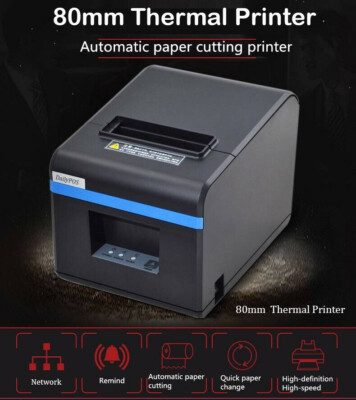 DailyPOS 80mm Network USB RS232 Thermal Printer POS Retail Kitchen ...