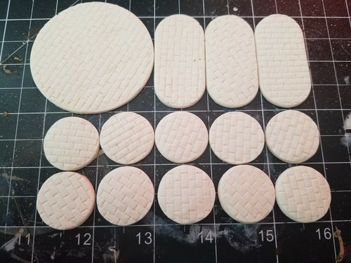 14x assorted custom resin brick scenic bases designed for use with Bolt ...