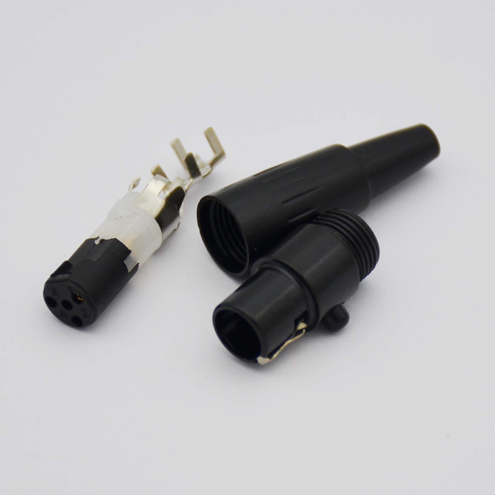 4 pin Female plug Mini XLR Audio Microphone connector MIC Adapter Tini ...