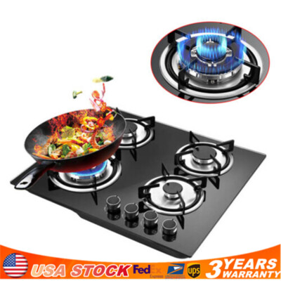 4 Burners Kitchen Gas Cooking Cooktop Built-In Stove Top Gas Cooktop ...