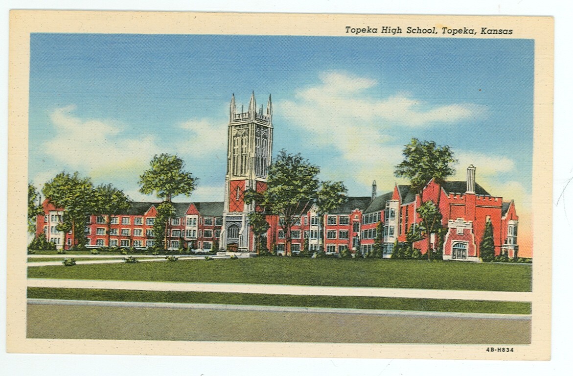 TOPEKA,KANSAS-TOPEKA HIGH SCHOOL-LINEN-#4BH834-(KS-T#1) | eBay