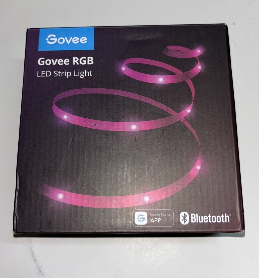 Govee RGB LED Strip Lights, Bluetooth RGB LED Lights w App Control Lot ...